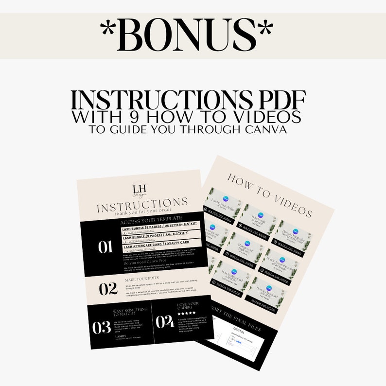 Lash Artist Starter Template Bundle | Client Record | Lash Map ...