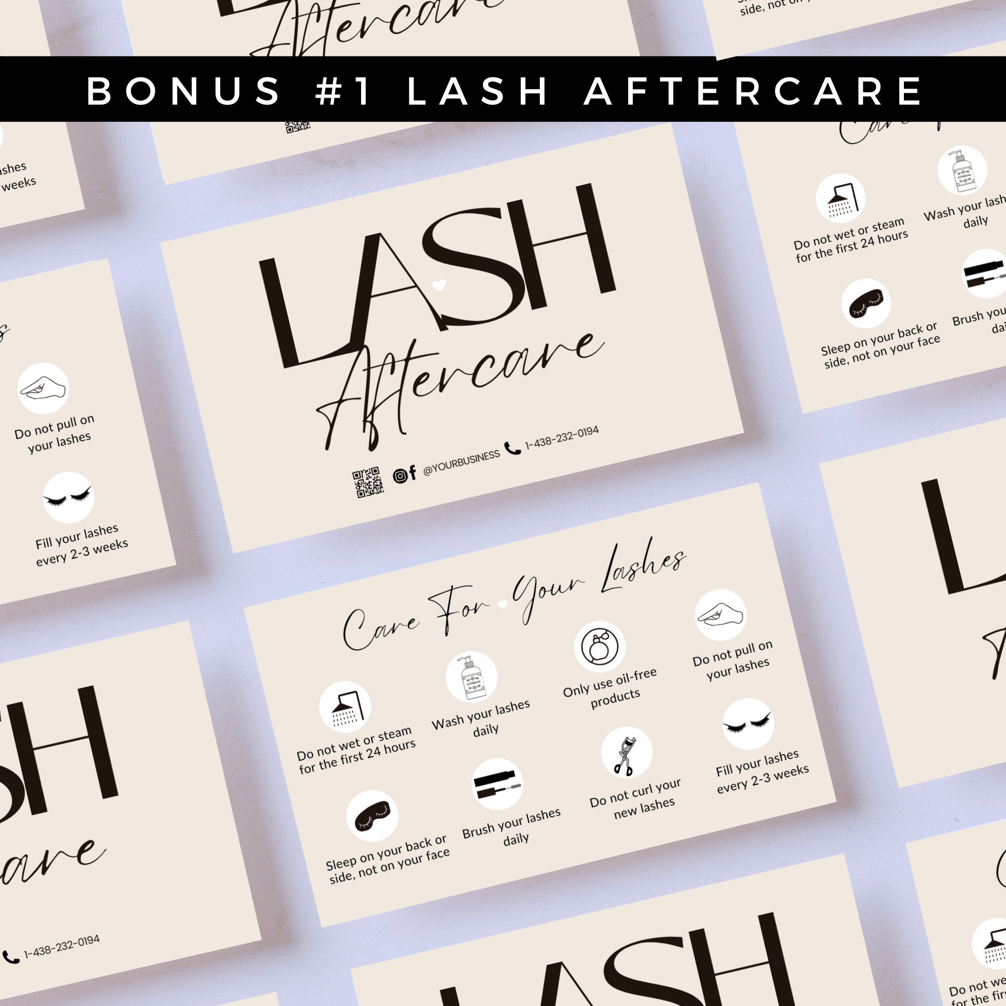 Editable Eyelash Extension Template Bundle | Client Record | Lash Map ...