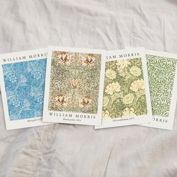 William Morris Postcards - Etsy