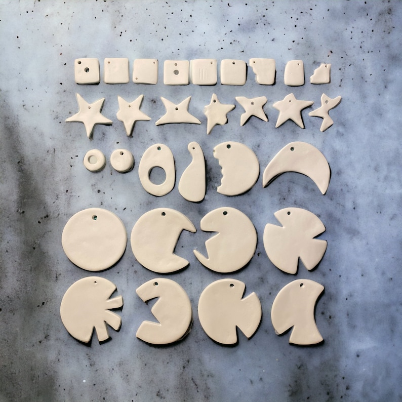 Ceramic Shapes for Making Jewellery - Etsy