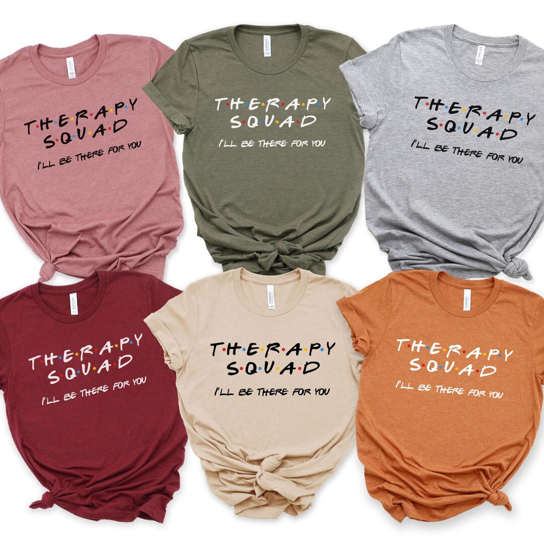 Therapy Squad Shirt Therapist Gift, SLP OT PT Shirt, Friends Themed ...