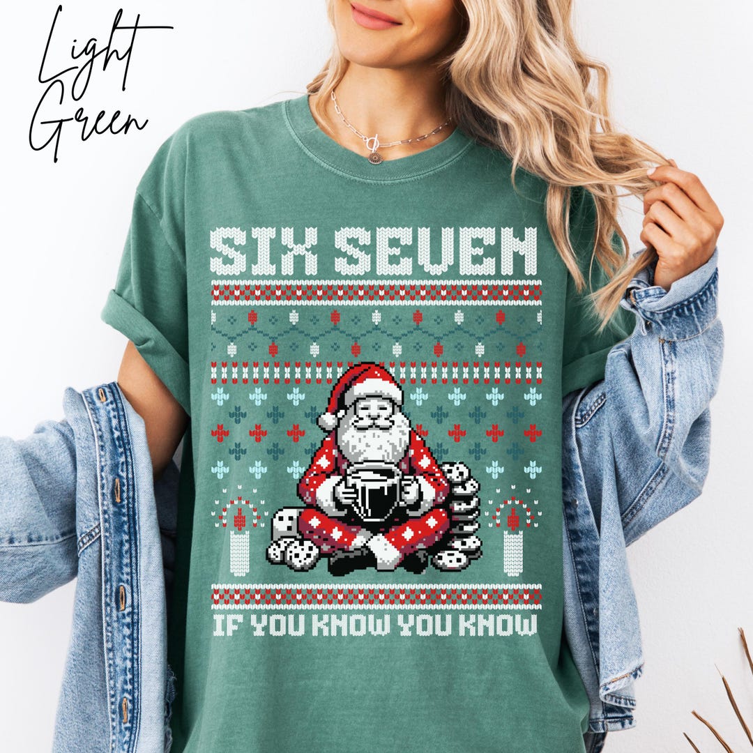 67 Shirt, 67 Christmas Shirt, 67 Santa Tshirt, Six Seven Shirt, Funny ...