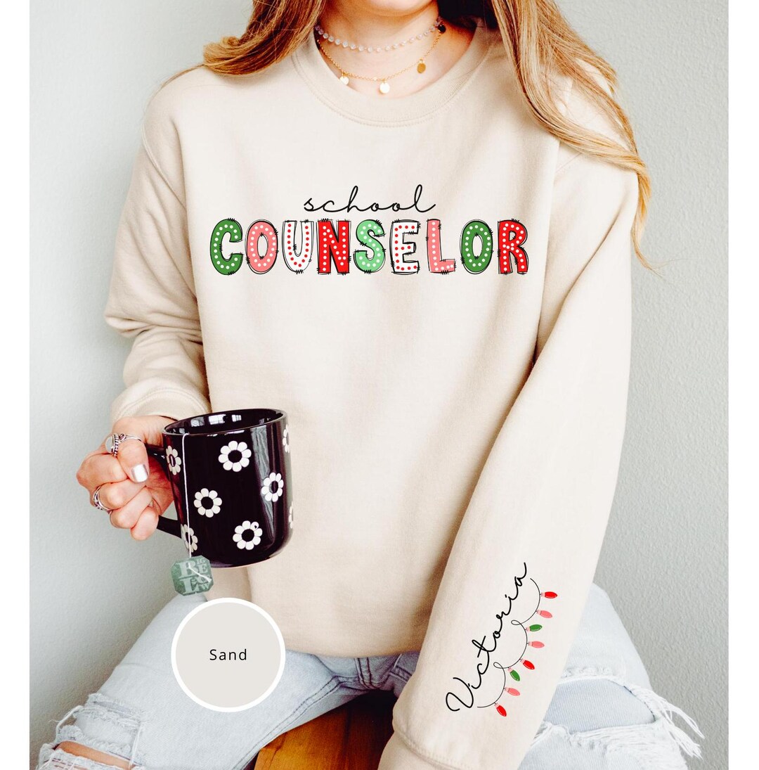 Personalized School Counselor Shirt School Counseling Gift, Custom Name ...