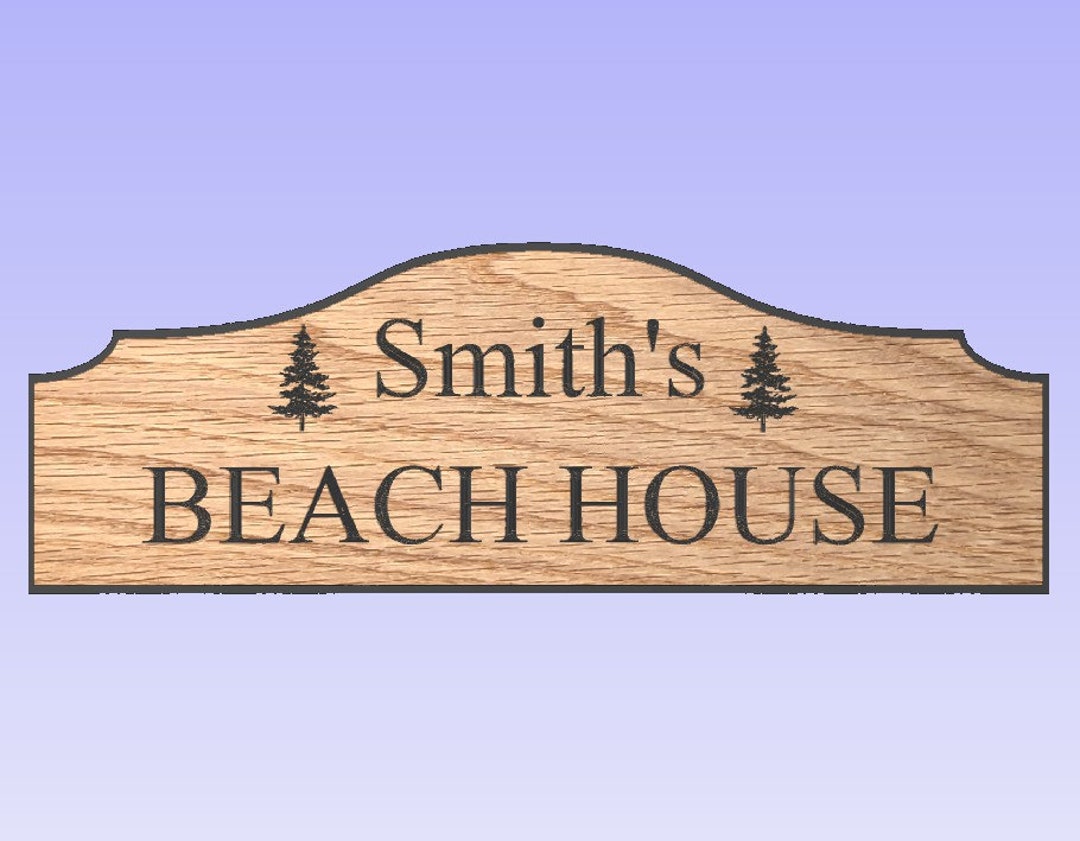 Wood Sign, White Oak Sign, Beechwood Sign 14x5 Custom Sign - Etsy