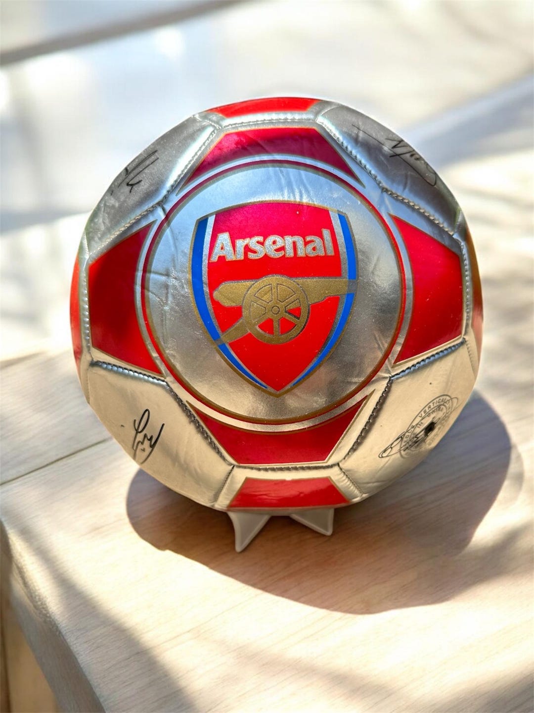 Arsenal F.C. Leather Soccer Ball: Official Size 5 Football - Etsy
