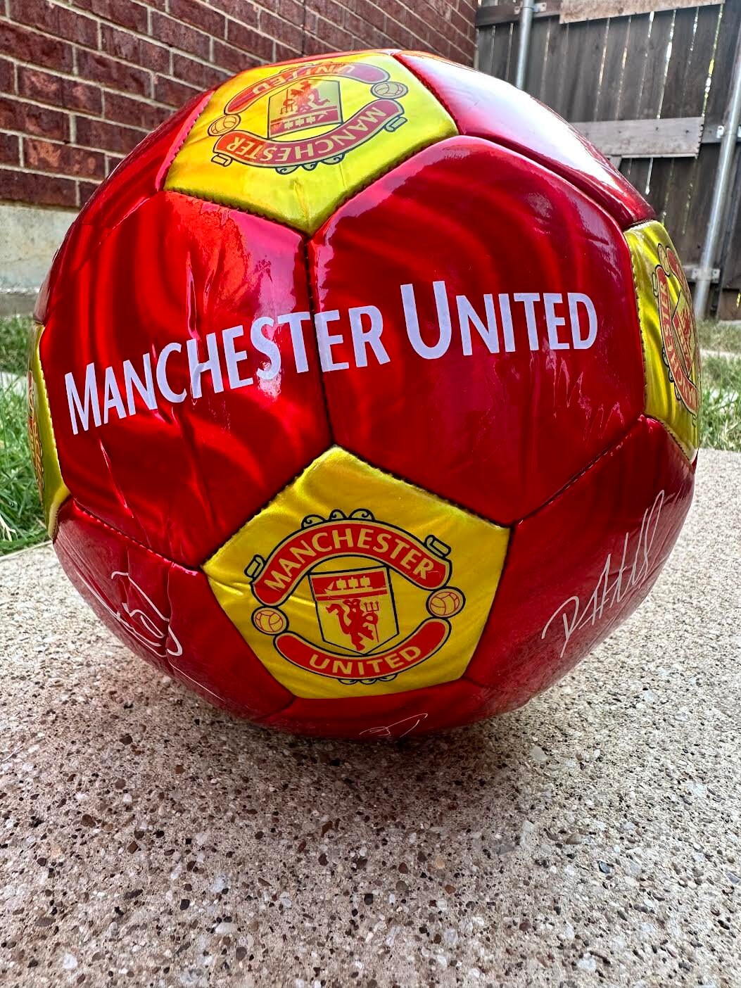 Manchester United Leather Ball Soccer Ball PVC Soccer Ball Standard ...