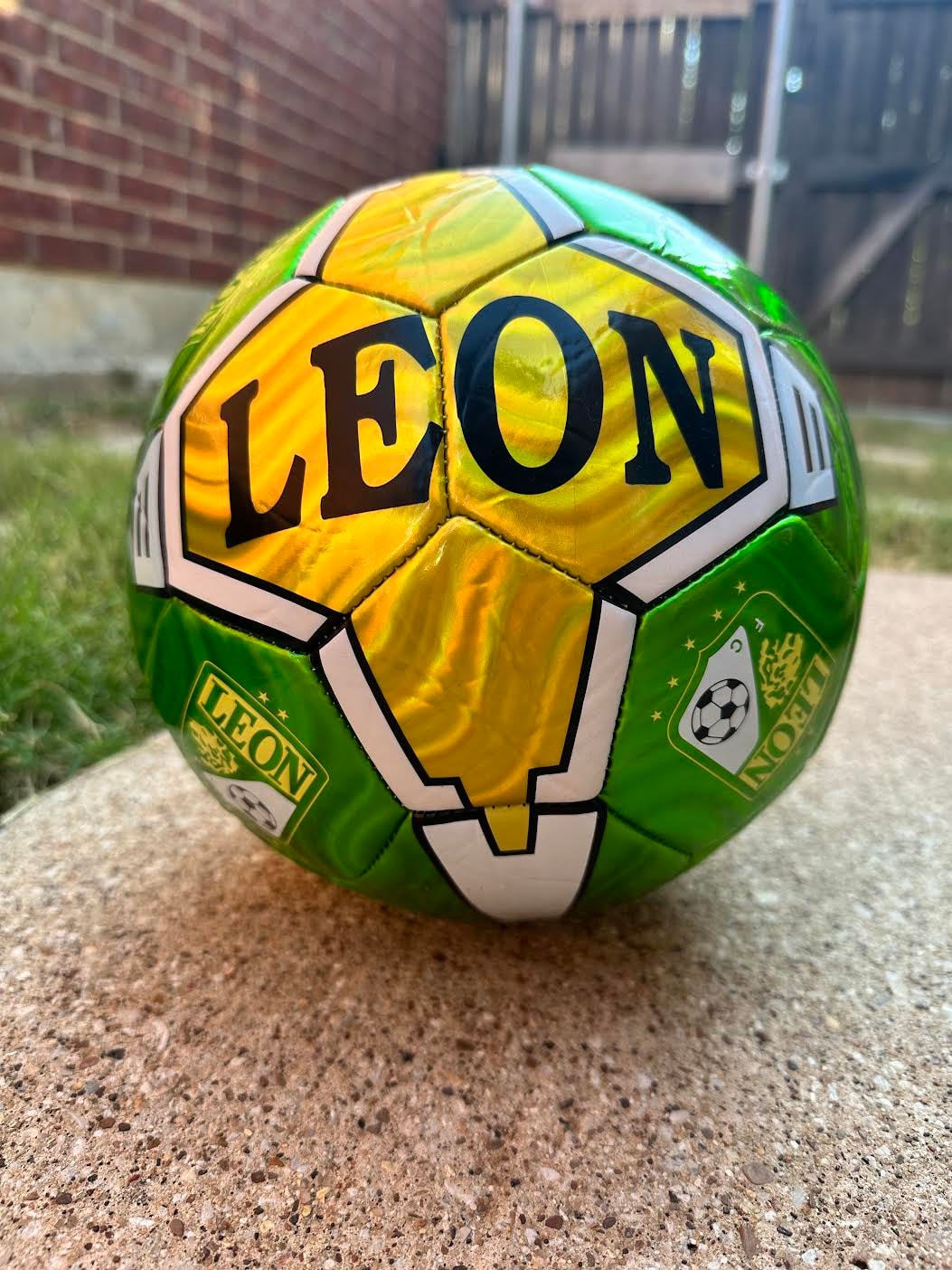 Leon Soccer Ball Design Yellow/green Size 5 - Etsy