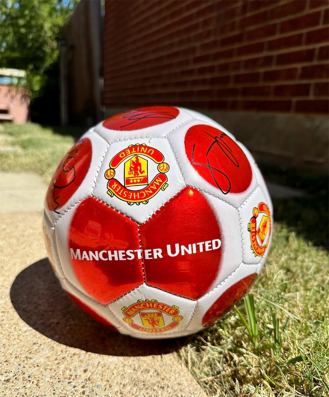 Manchester United Leather Ball Soccer Ball PVC Soccer Ball Standard ...