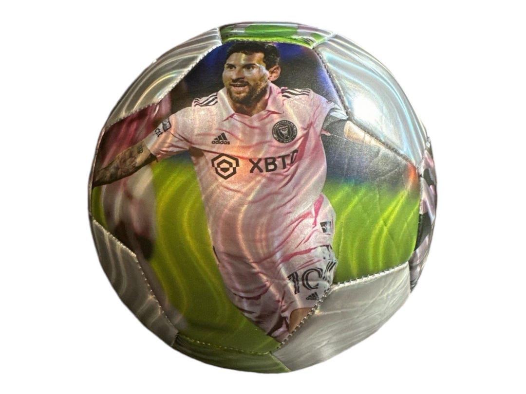 Messi Print Soccer Ball: Standard Size 5 PVC Leather - Etsy