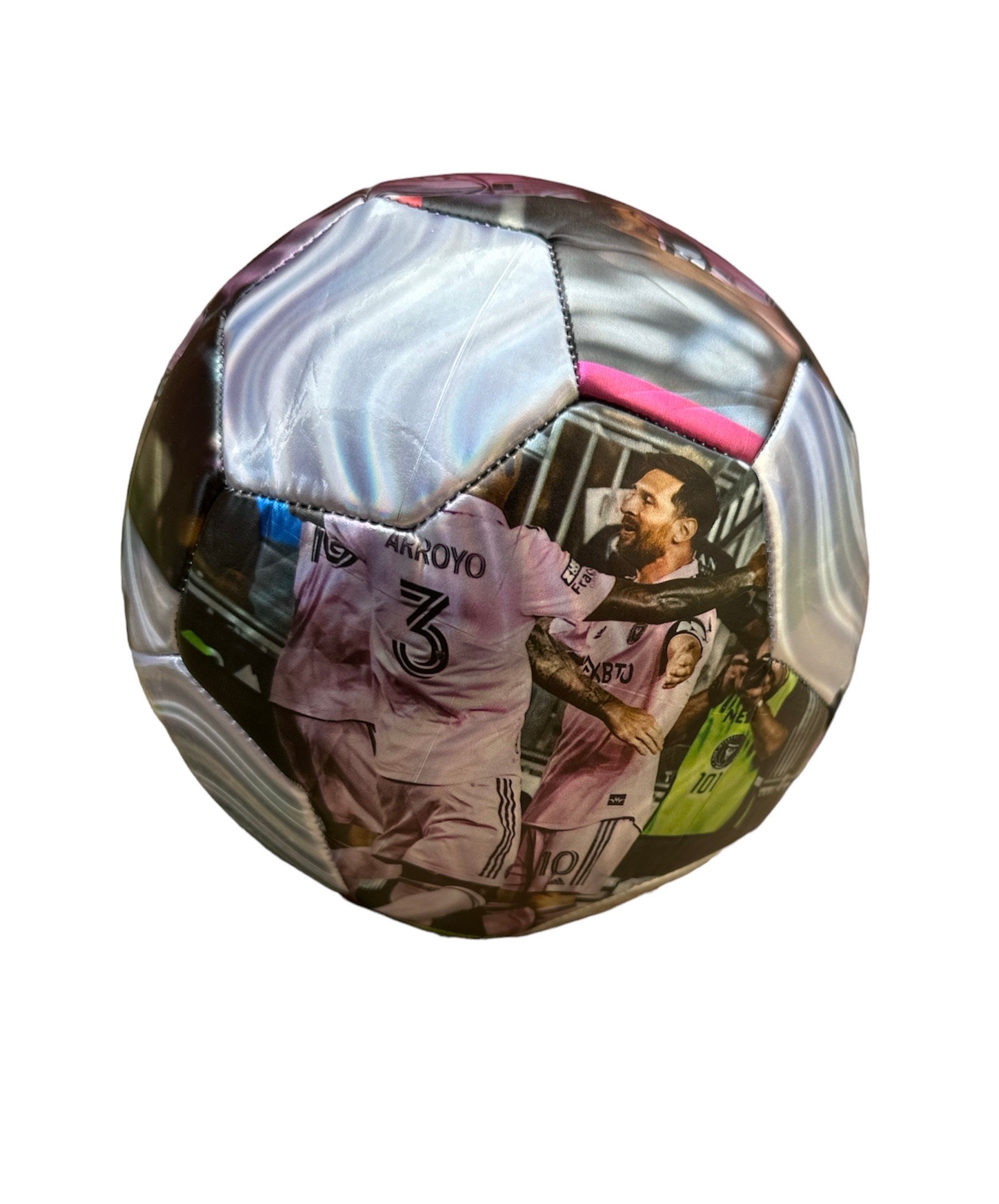 Messi Print Leather Ball Soccer Ball PVC Soccer Ball Standard Size 5 ...