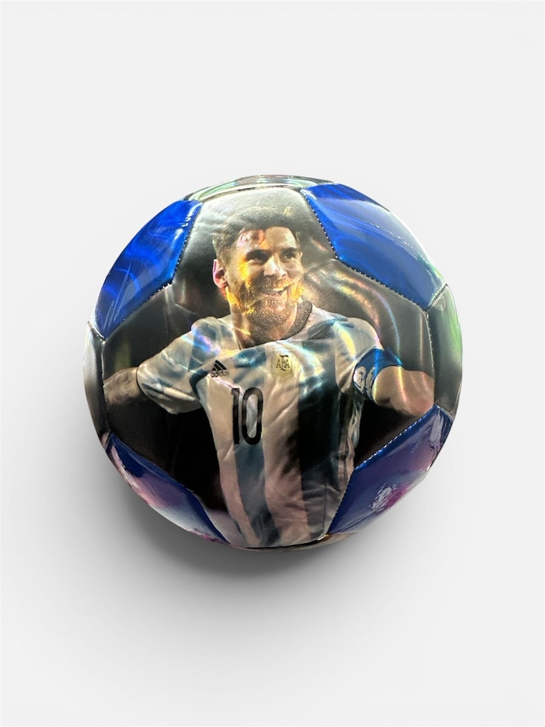 Messi Print Soccer Ball: Standard Size 5 PVC Team Argentina Leather ...