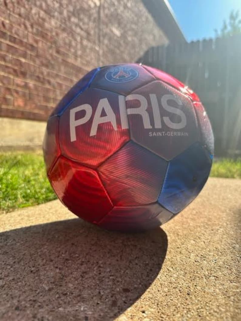 Paris Saint-germain PSG Soccer Ball Size Navy/red Size 5 Rare Color Way ...
