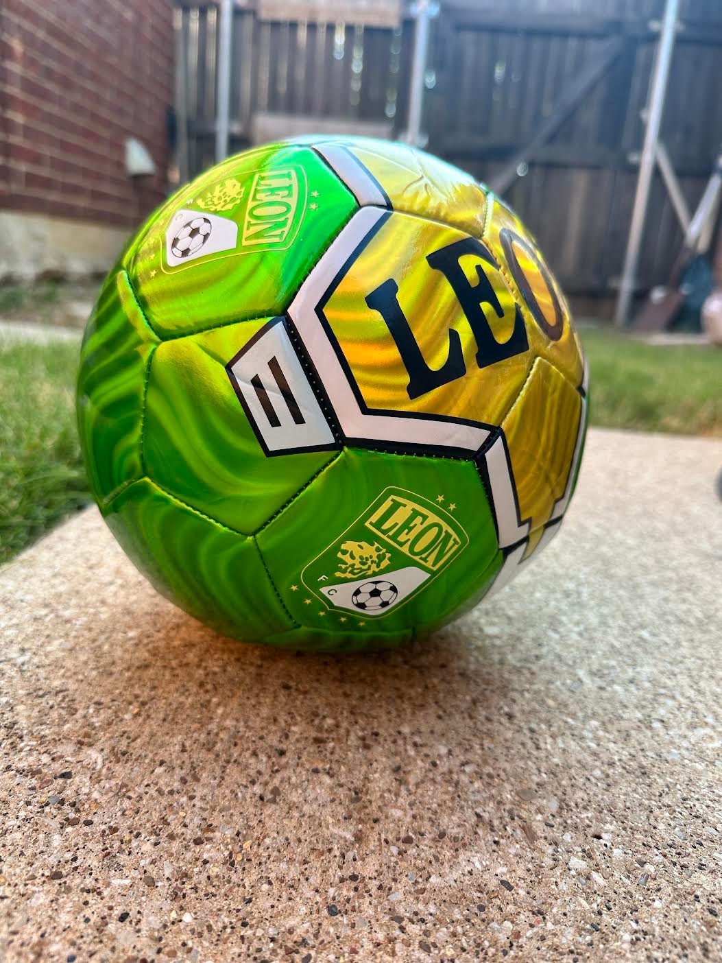 Leon Soccer Ball Design Yellow/green Size 5 - Etsy