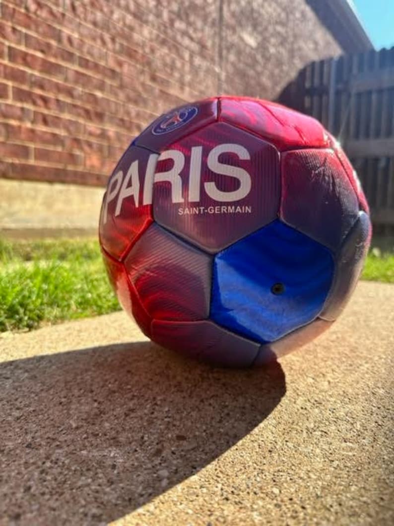Paris Saint-germain PSG Soccer Ball Size Navy/red Size 5 Rare Color Way ...