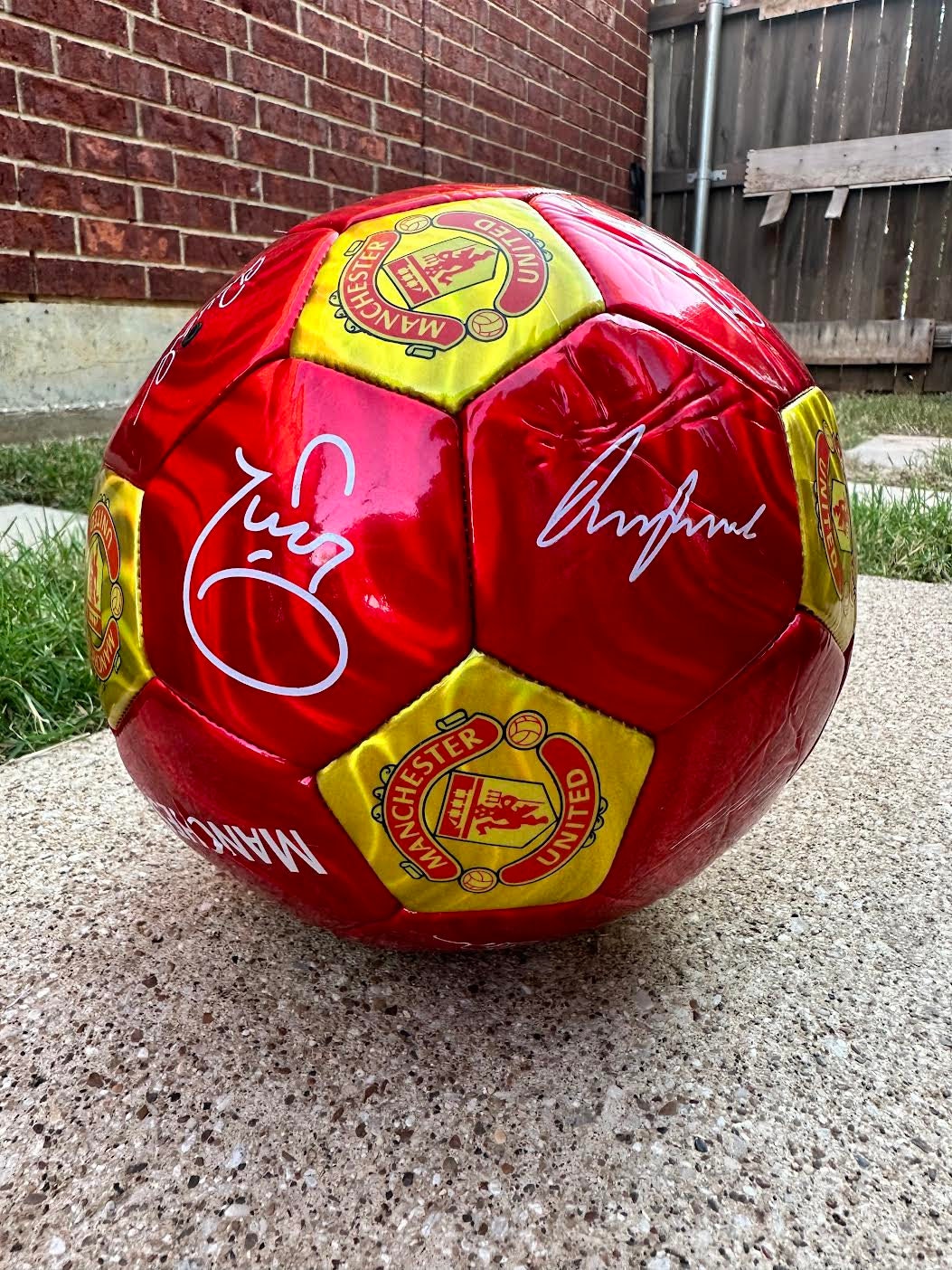 Manchester United Leather Ball Soccer Ball PVC Soccer Ball Standard ...