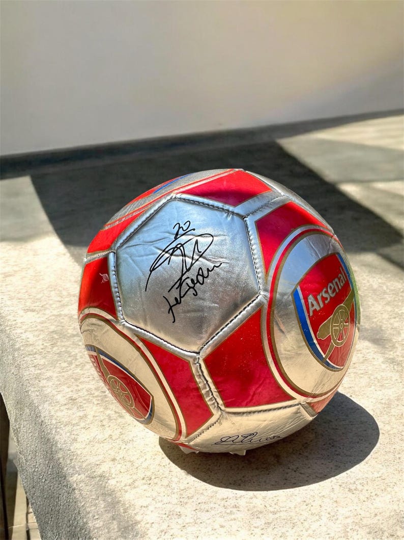 Arsenal F.C. Leather Soccer Ball: Official Size 5 Football - Etsy