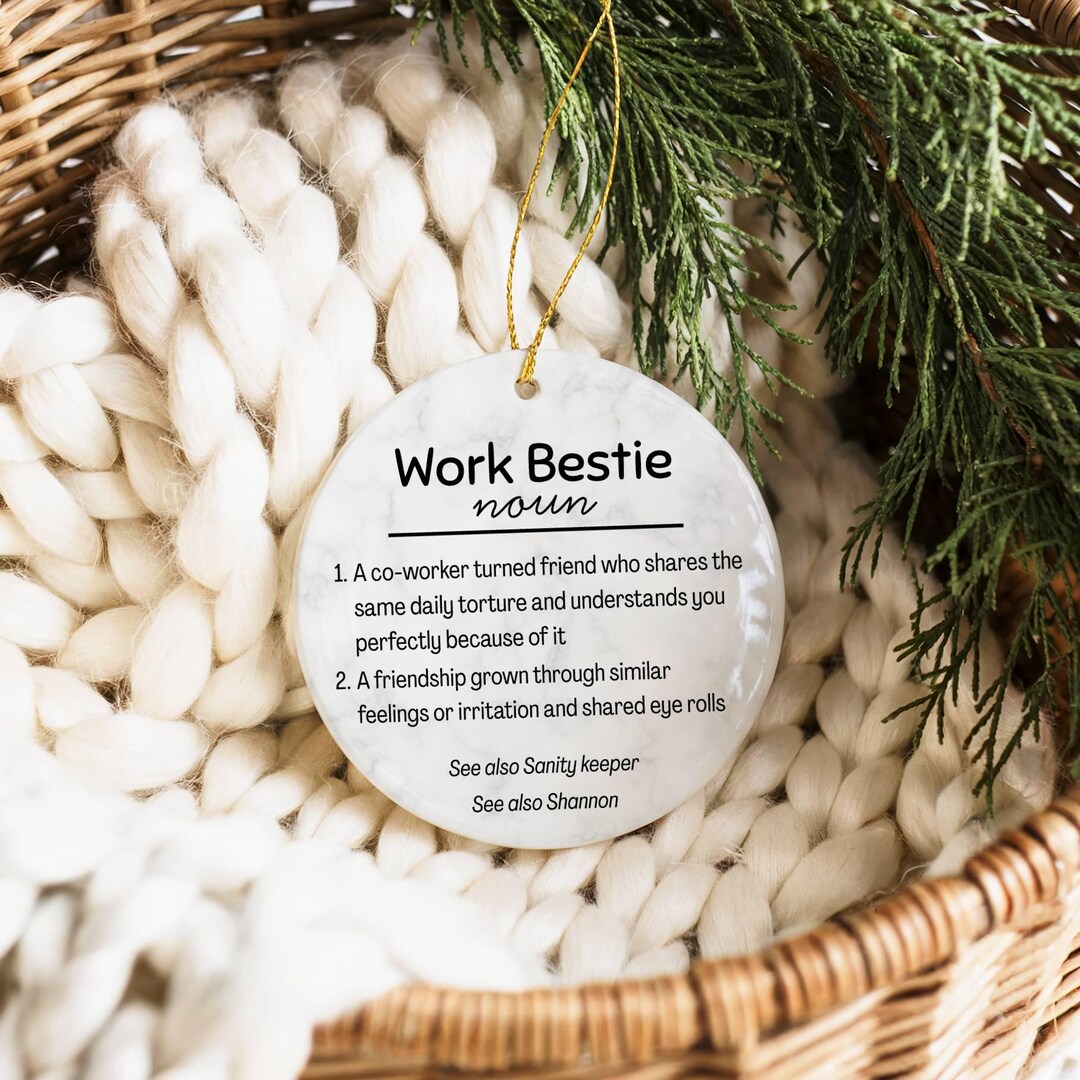 Personalized Coworker Ornament Gifts, Ornament Gift for Friends, Funny ...