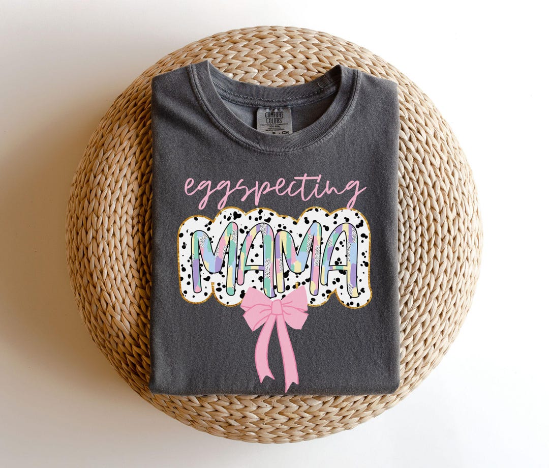 Easter Mom Pregnancy Announcement Shirt, Easter Eggs Baby Announcement ...