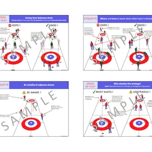 Curling Posters for Etiquette and Speed of Play - Etsy