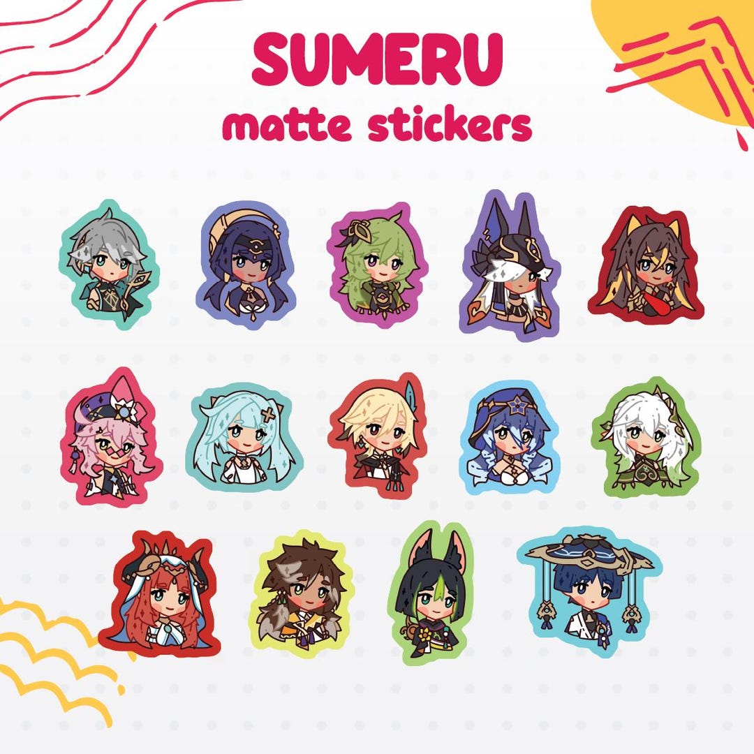Sumeru - Genshin Impact Die Cut Stickers | Sethos, Cyno, Tighnari ...