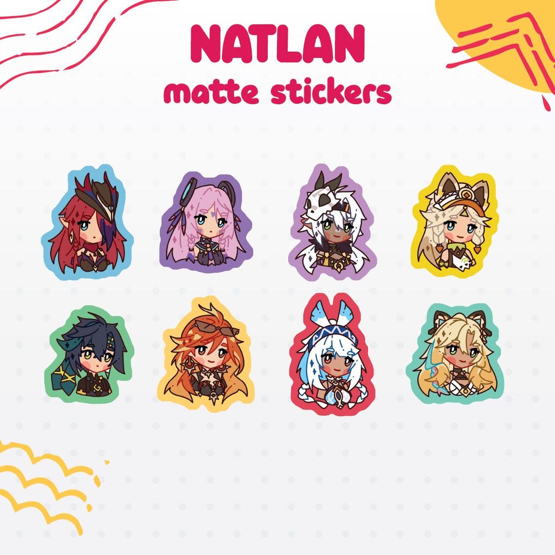 Natlan Genshin Impact Die Cut Stickers - Etsy