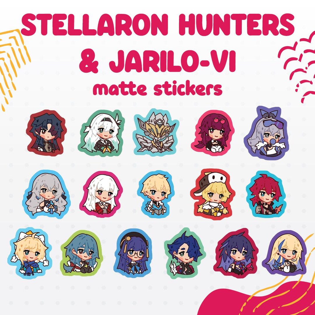 Stellaron Hunetrs & Jarilo VI - Honkai Star Rail Die Cut Stickers ...