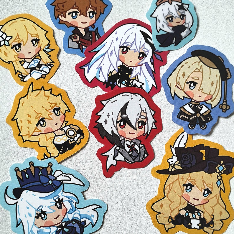 Sus People Genshin Impact Die Cut Stickers - Etsy Australia