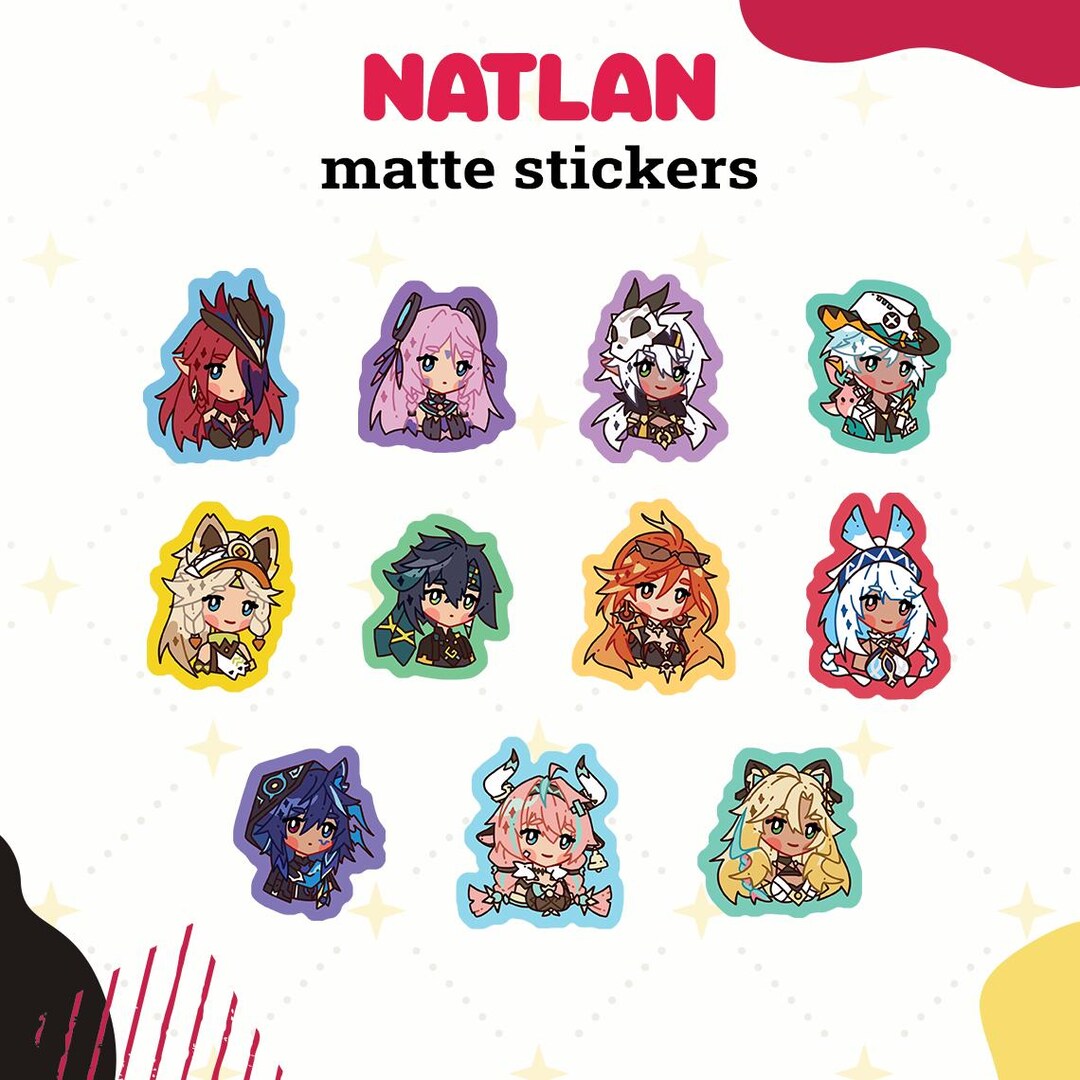Natlan - Genshin Impact Die Cut Stickers | Citlali, Ifa, Kinich ...