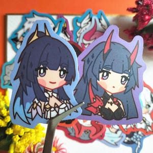 Main Cast - Honkai Impact 3rd Die Cut Stickers | Kiana Kaslana, Raiden ...