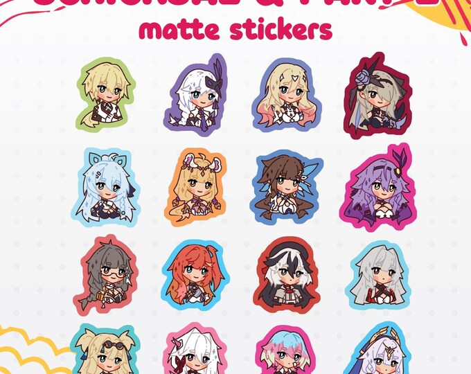 Schicksal & Part 2 - Honkai Impact 3rd Die Cut Stickers | Otto, Thelema ...
