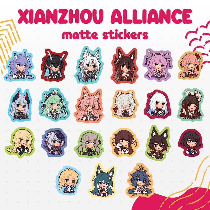 Feixiao Stickers - Etsy