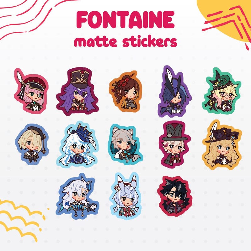 Genshin Furina Sticker - Etsy