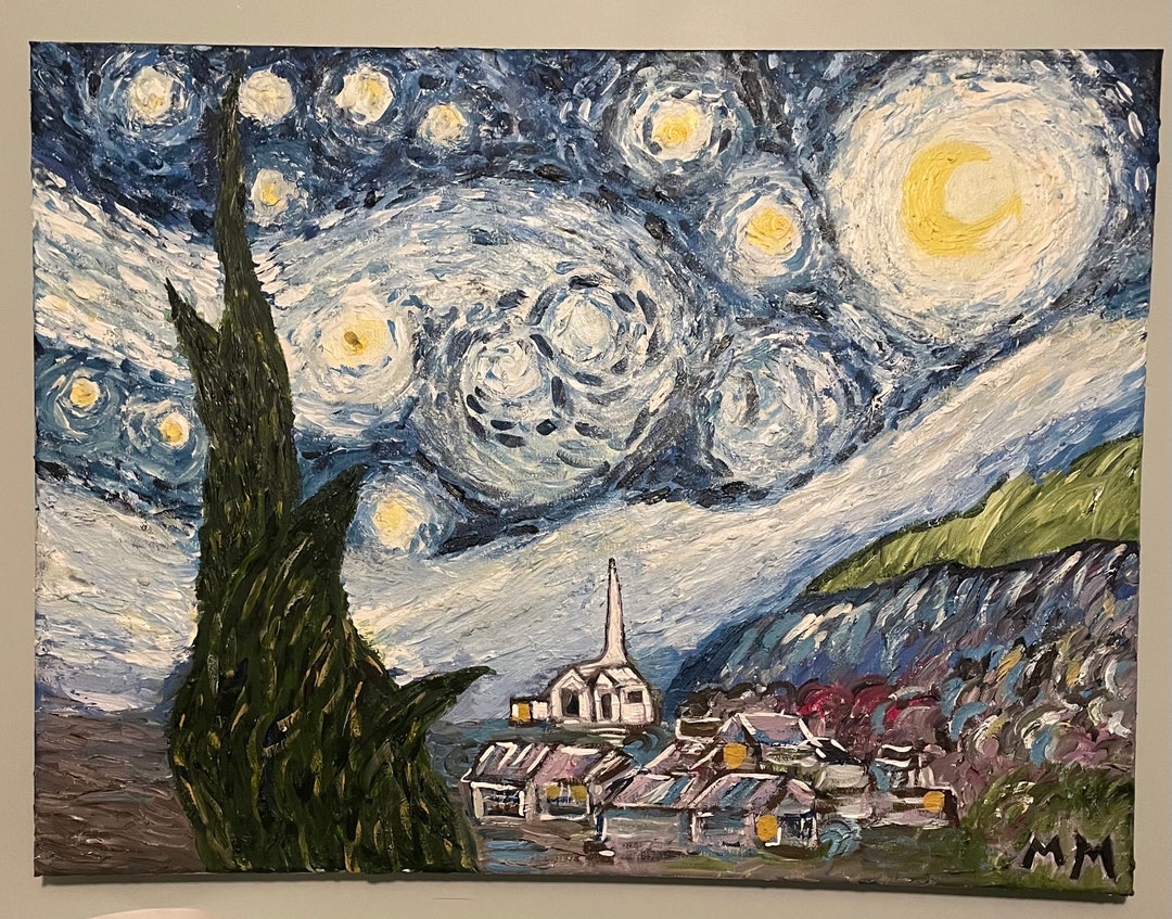 Starry Night Reproduction - Etsy