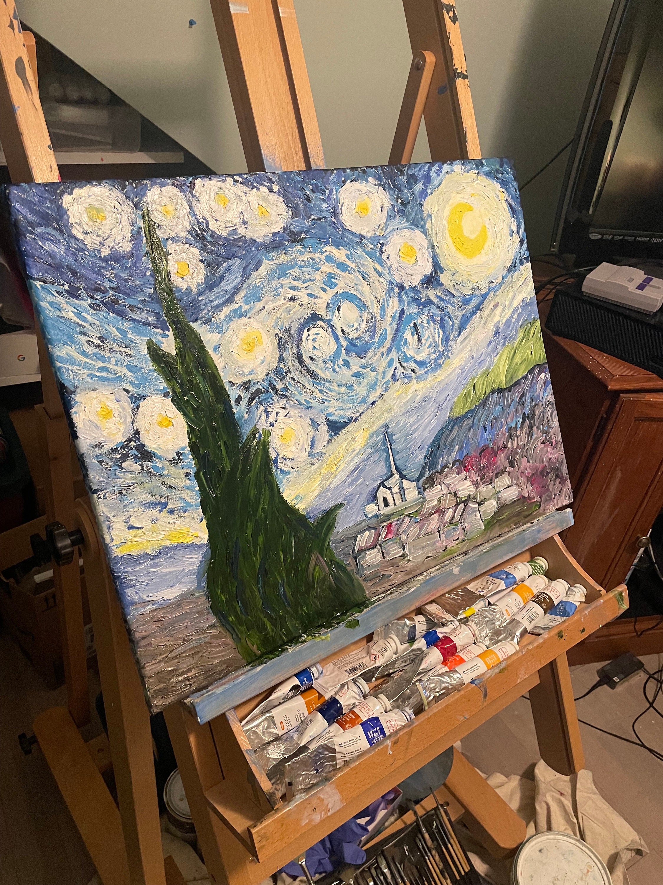 Starry Night Reproduction - Etsy