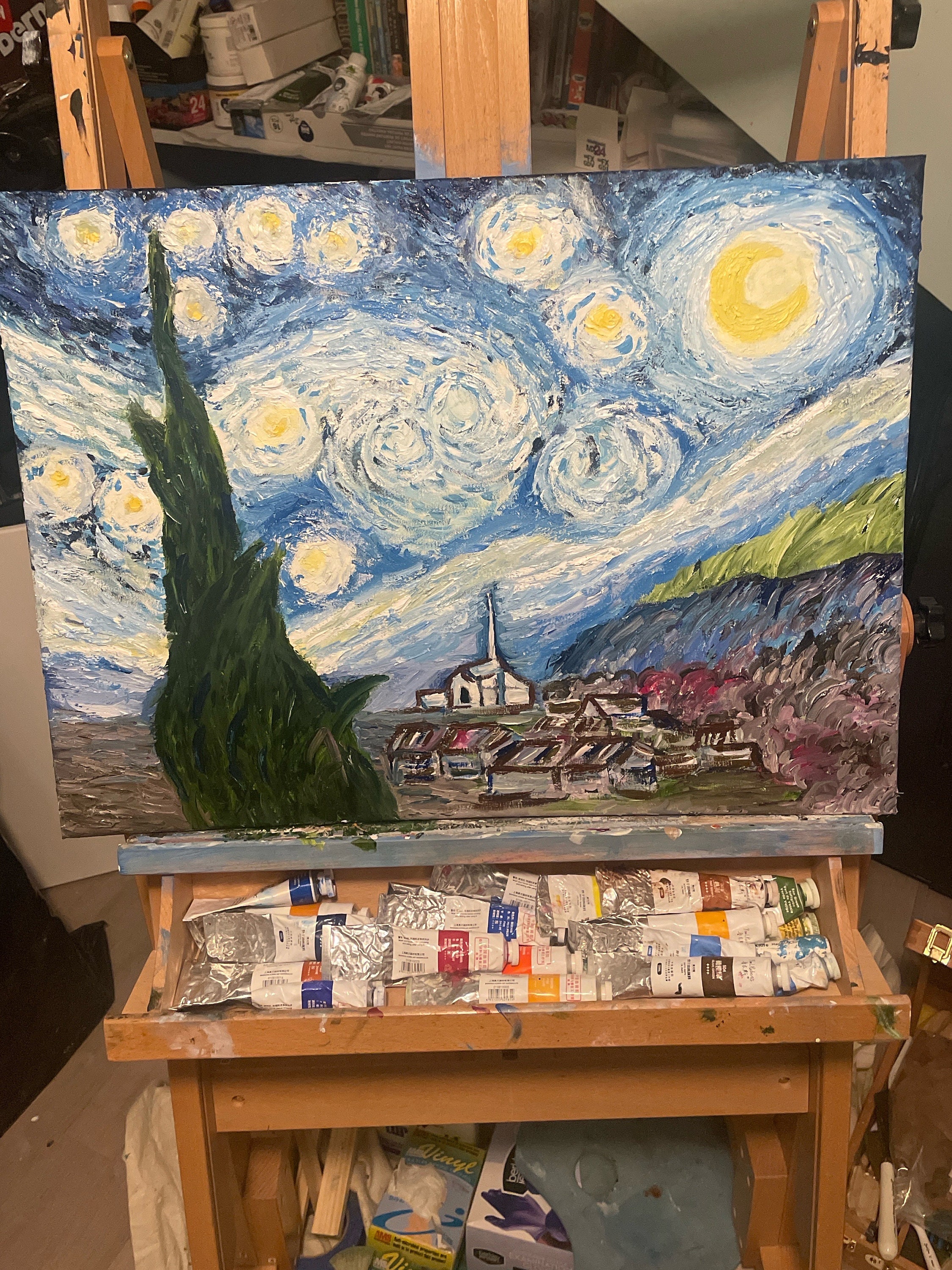 Starry Night Reproduction - Etsy