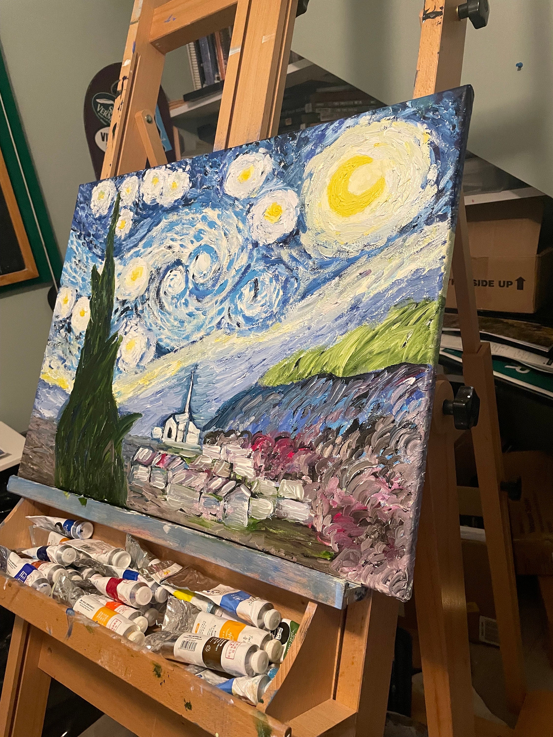 Starry Night Reproduction - Etsy