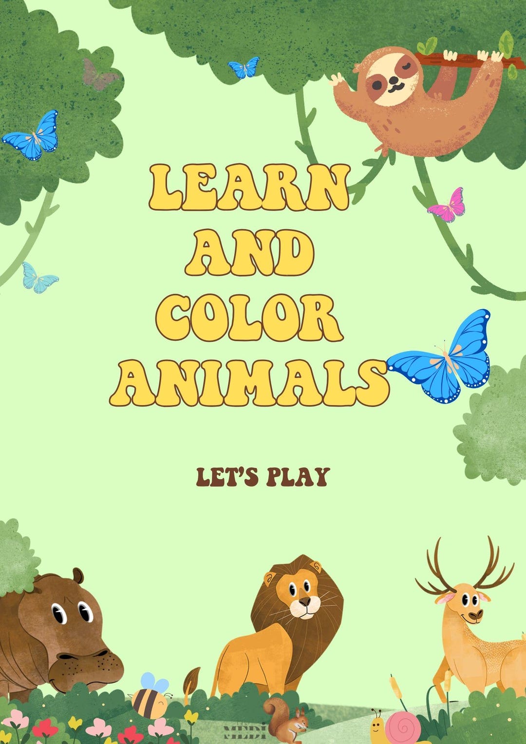 Printable Animals A-Z Coloring Pages | ABC Coloring Book for Kids ...