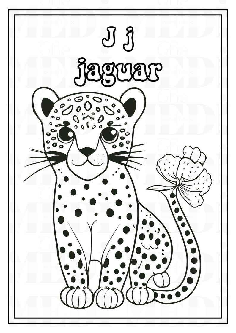 Printable Animals A-Z Coloring Pages | ABC Coloring Book for Kids ...