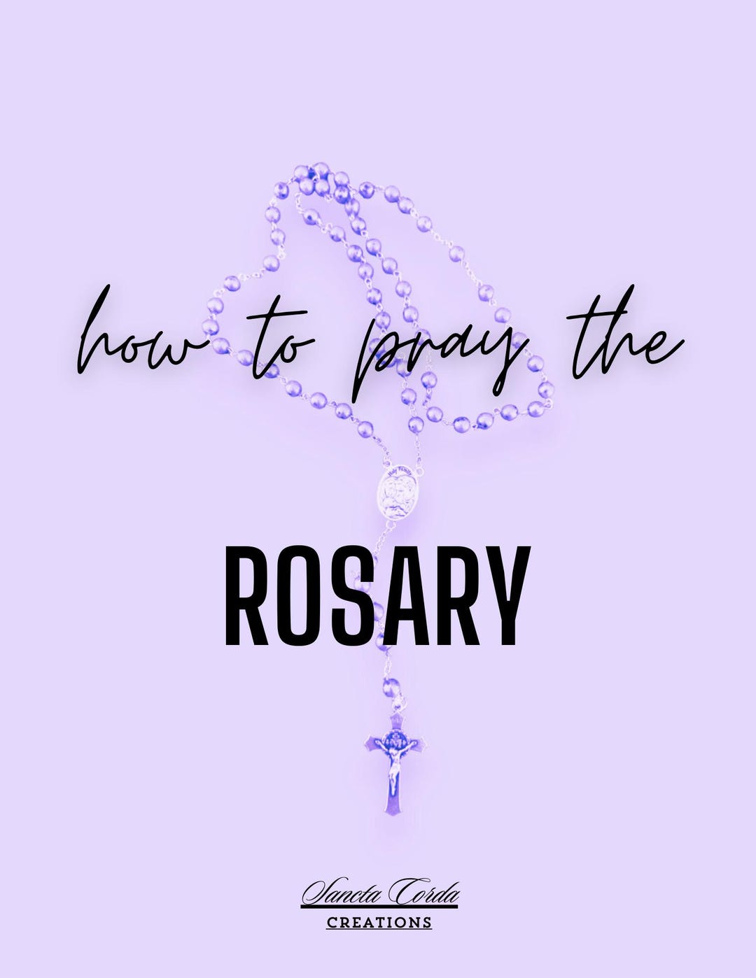 How to Pray the Rosary | Instant Download | Step-by-step Rosary Prayer ...