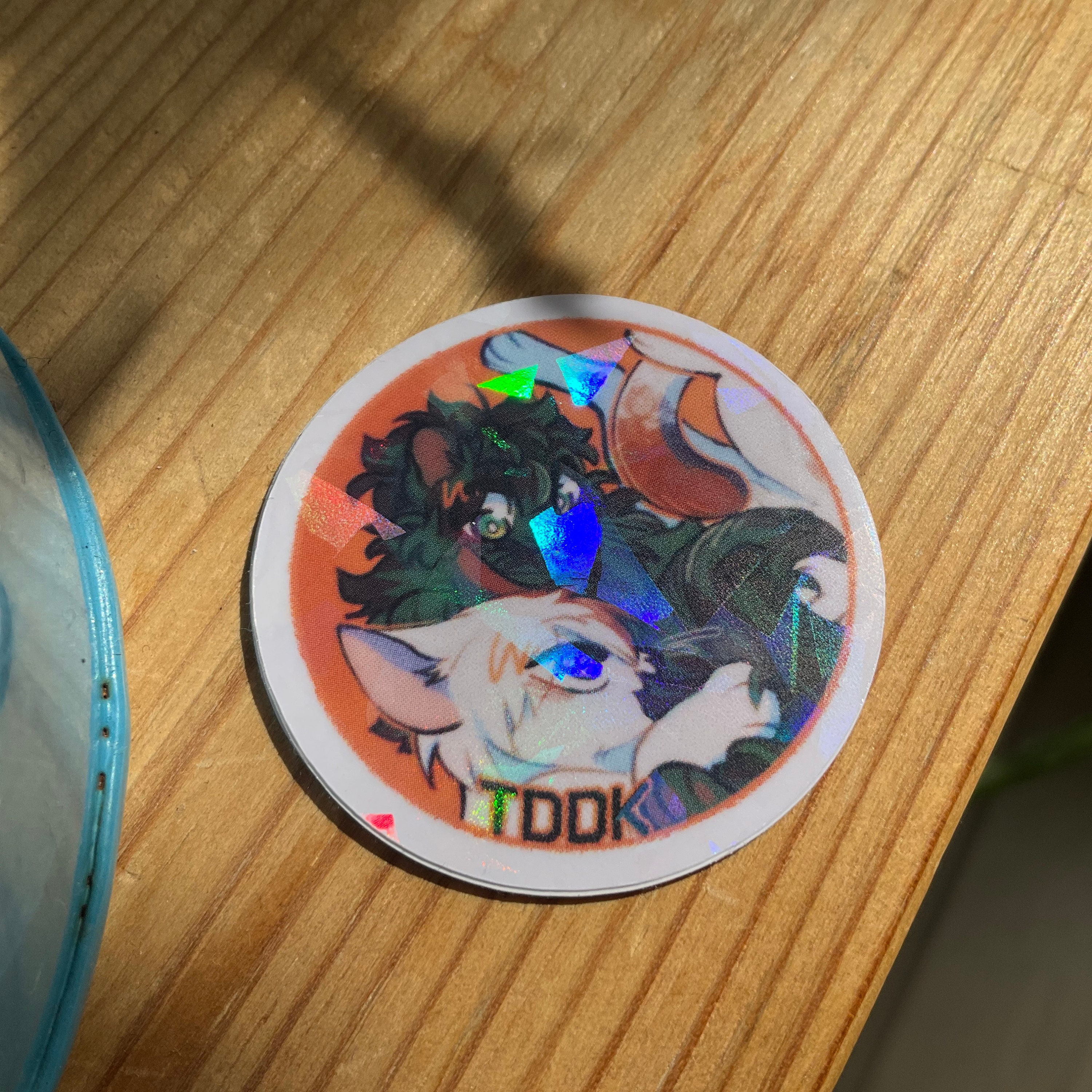 Tododeku Rainbow Keychain weasel AU - Etsy