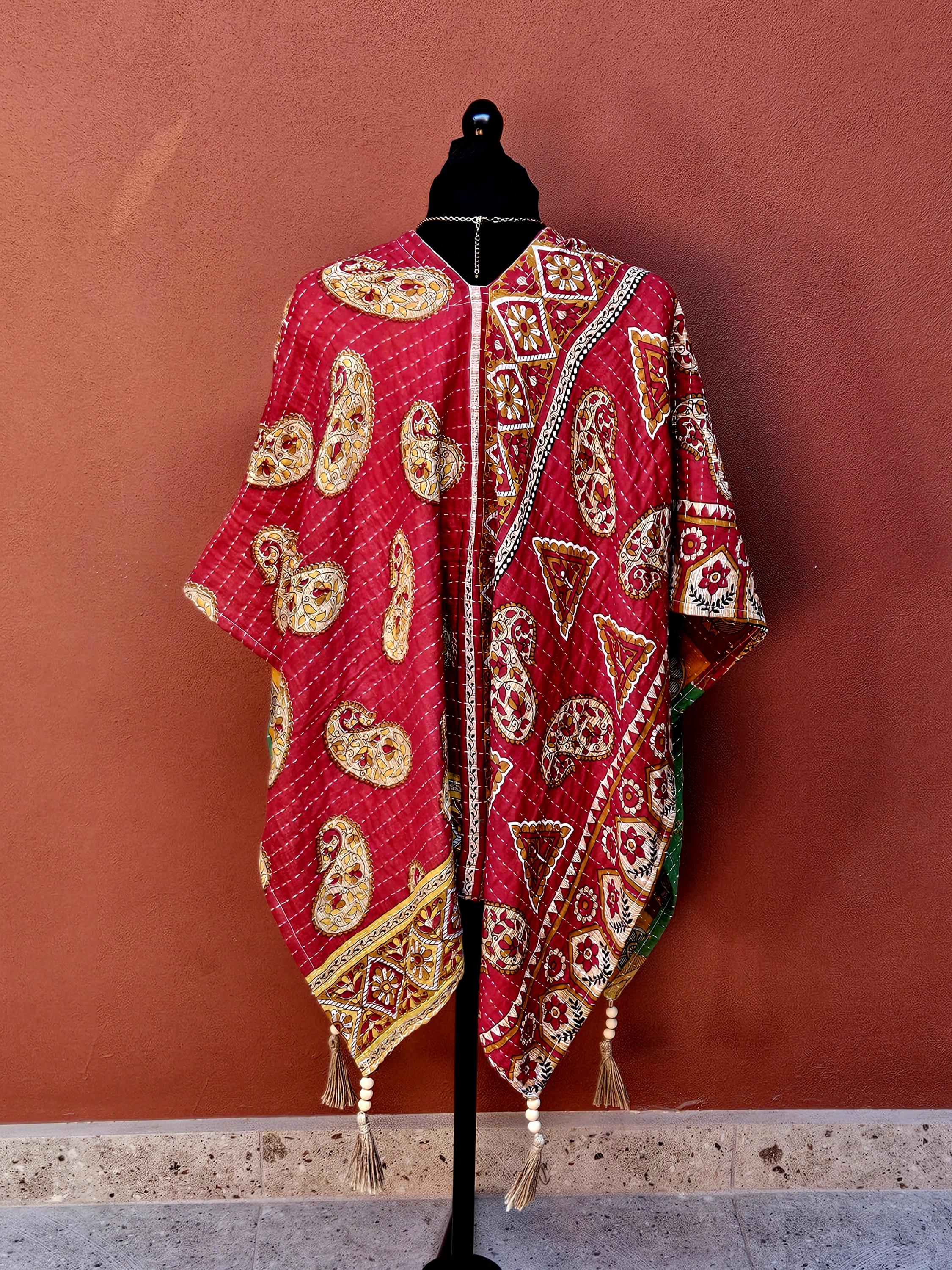 Boho Rebozo Red and Green - Etsy