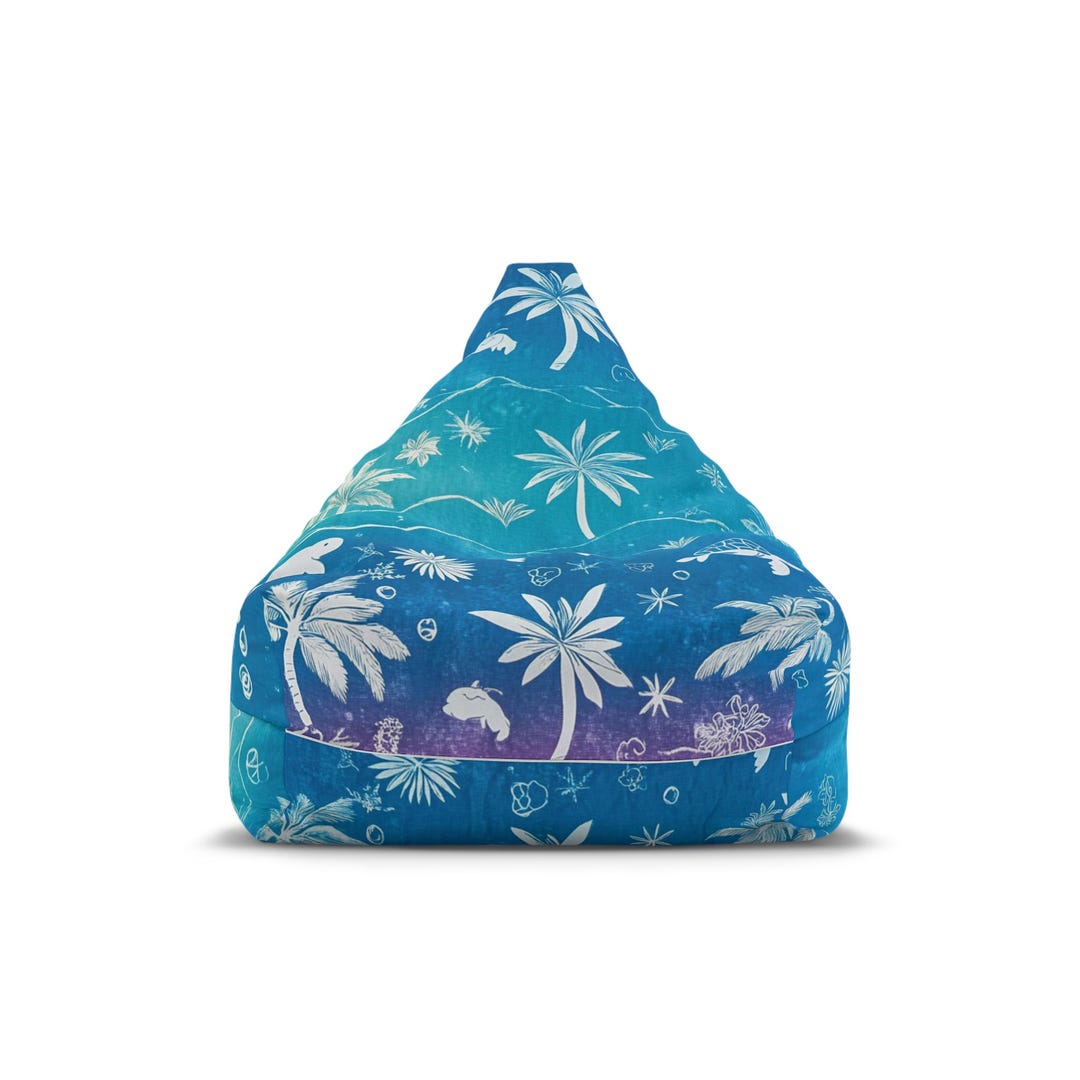 Beach Bean Bag Coastal Ocean Soft Large Bean Bag For, Livingroom ...