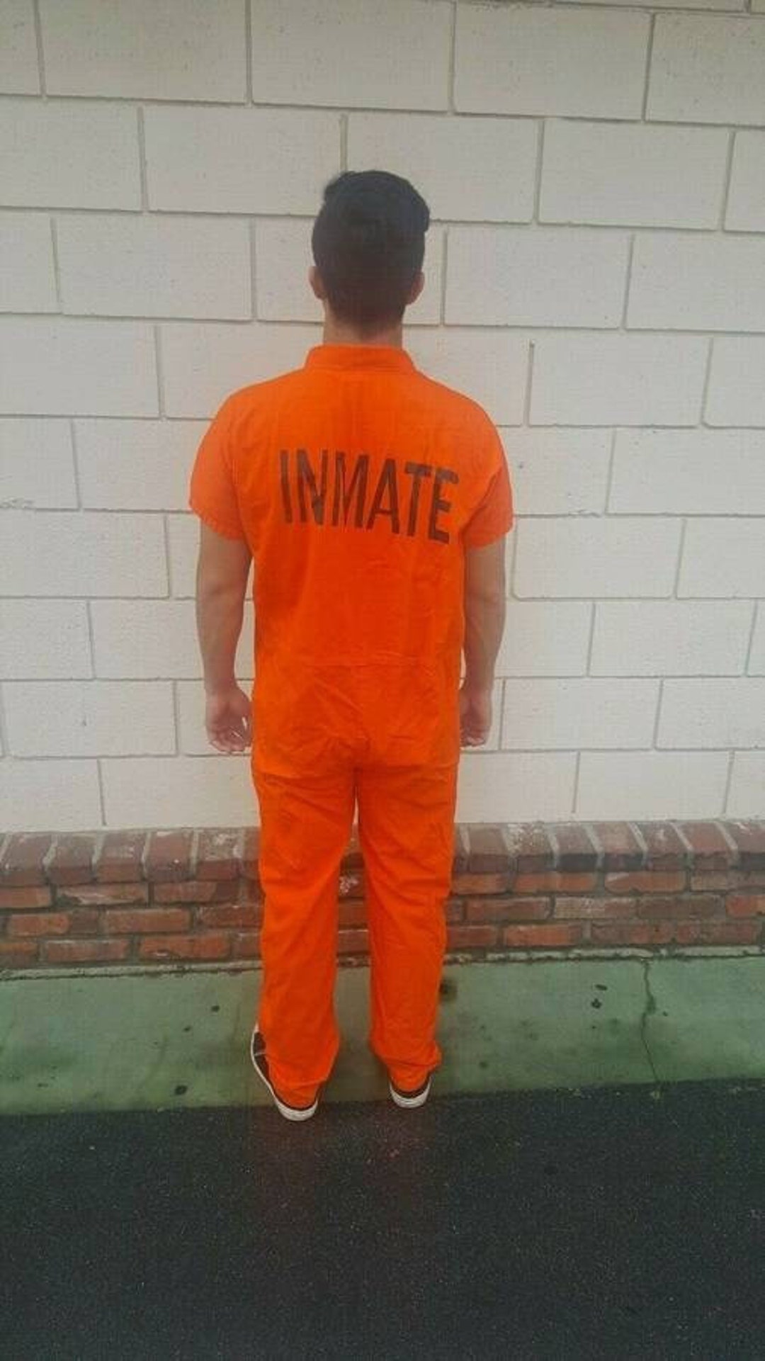 Prison Jail Inmate Penitentiary Orange Jumpsuit Costume Sizes 3XL to ...