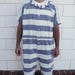 Jail Prison Inmate Jumpsuit Blue and White Stripe Halloween Costume ...