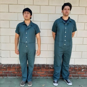 Jail Prison Inmate Jumpsuit Green Costume New S-7XL - Etsy