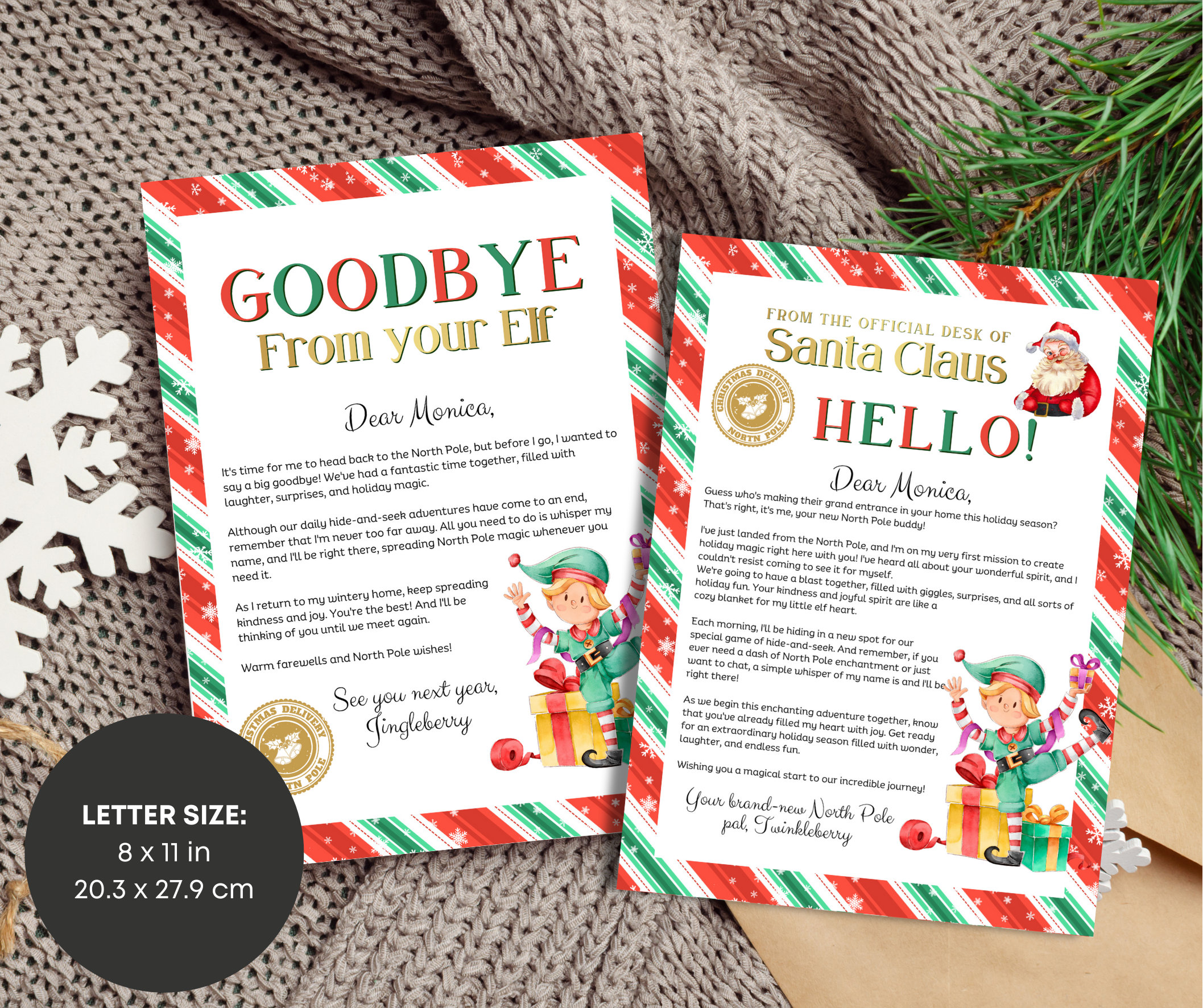Editable First Time Elf Arrival Letter, Downloadable Elf Letter, Elf ...