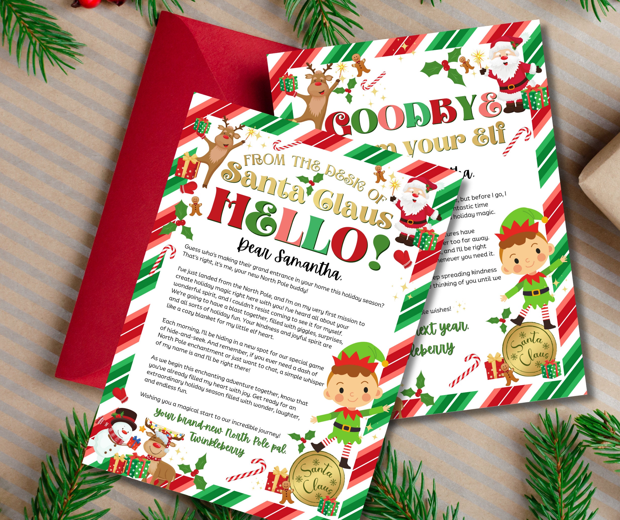 Editable First Time Elf Arrival Letter Downloadable Elf - Etsy