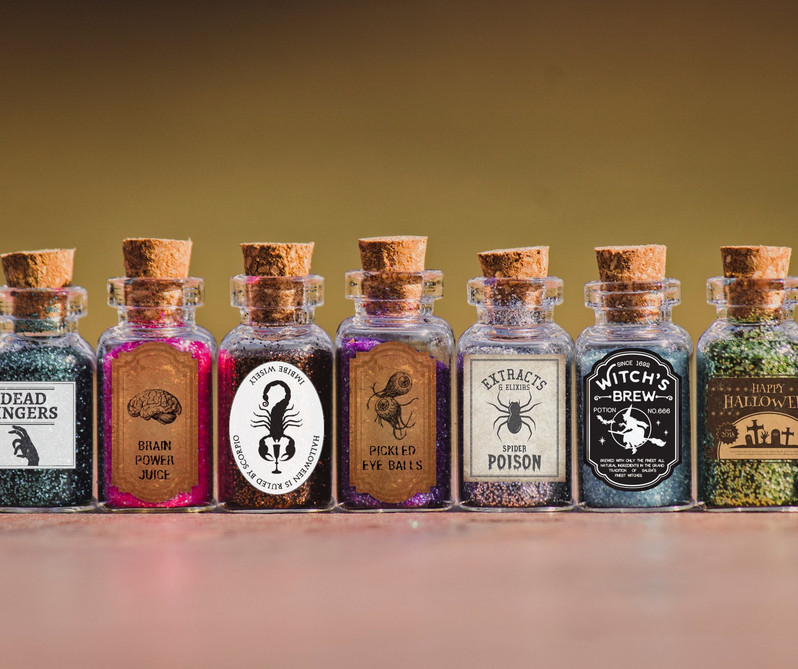 80 Mini Apothecary Potion Labels, Wizard Potion Labels Printables ...