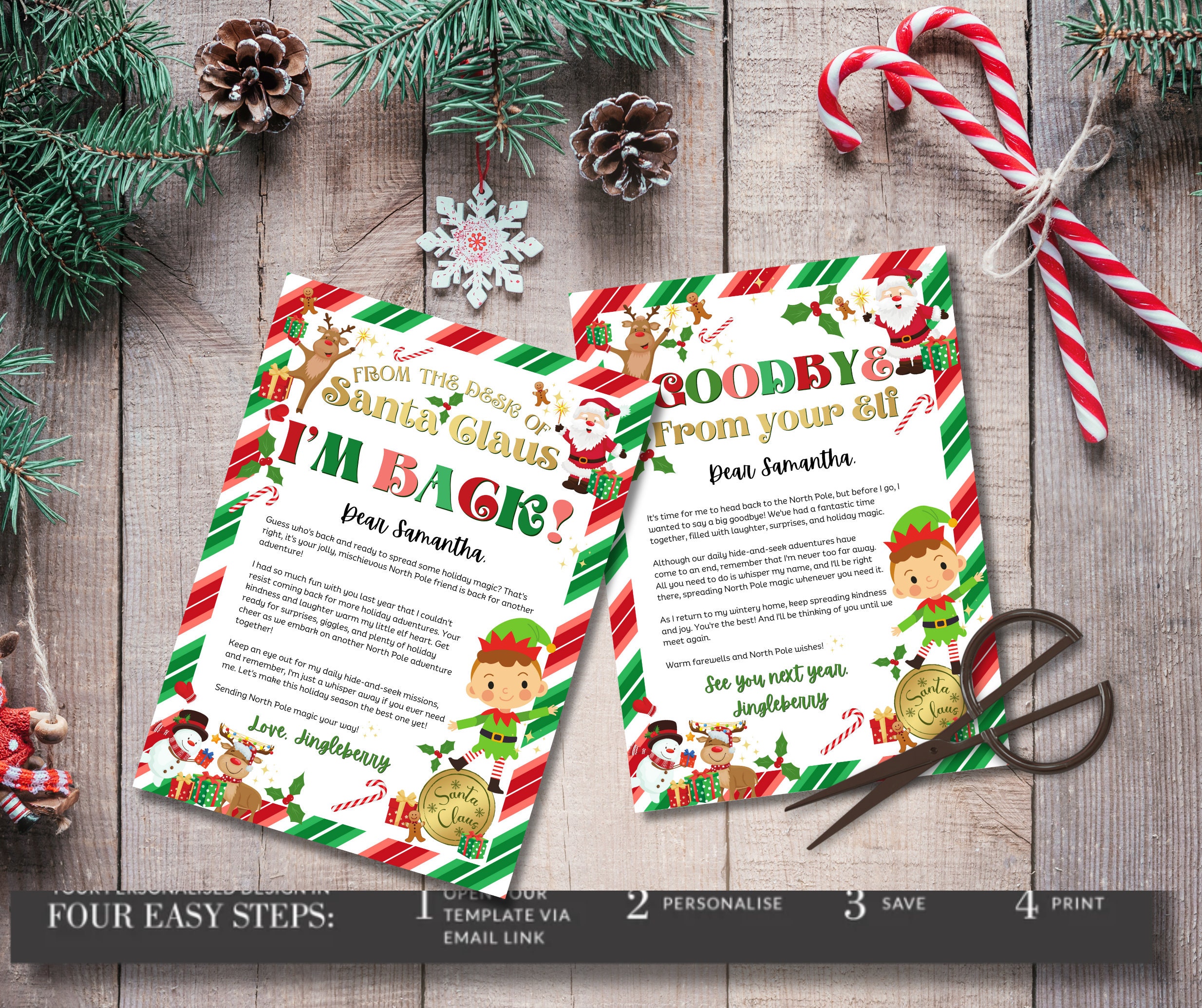 Editable Elf Arrival Letter, Downloadable Elf Letter, Elf Arrival and ...