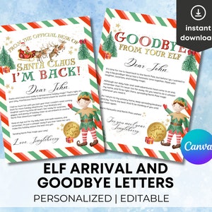 Editable Elf Arrival Letter, Downloadable Elf Letter, Elf Arrival and ...